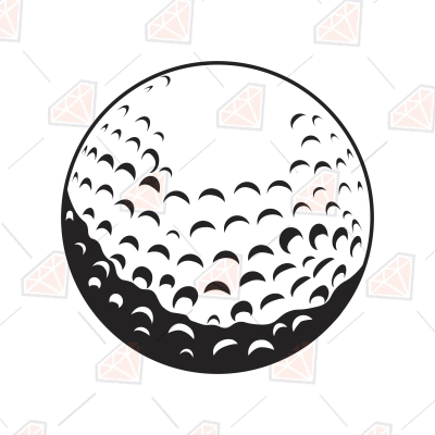 Golf Ball SVG Cut and Clipart Files, Instant Download | PremiumSVG
