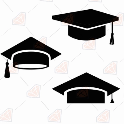 Graduation Cap Svg, Square Academic Cap Cut File | PremiumSVG