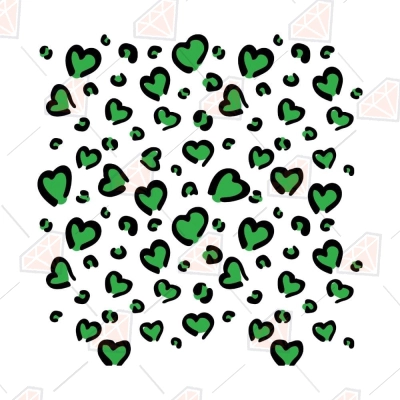 Heart Leopard Pattern SVG for Patrick's Day | PremiumSVG