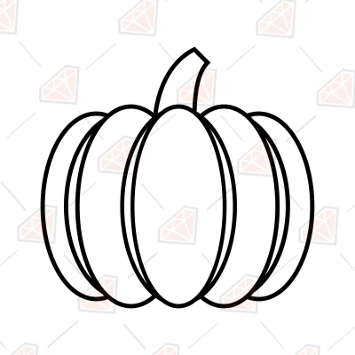 Halloween Pumpkin Outline SVG, Basic Pumpkin SVG | PremiumSVG