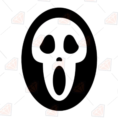 Halloween Scary Mask SVG Cut File, Instant Download | PremiumSVG