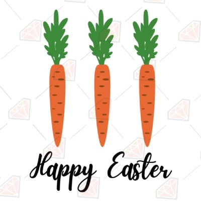 Easter Carrot SVG File, Happy Easter SVG Cricut File | PremiumSVG