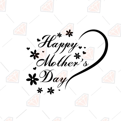 Happy Mother's Day SVG Design, Instant Download | PremiumSVG
