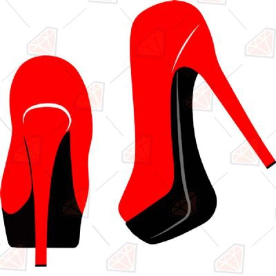 Red High Heel SVG Design | PremiumSVG