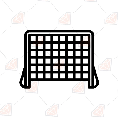 Hockey Net Silhouette SVG Cut File, Instant Download | PremiumSVG