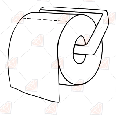 Toilet Paper Outline Toilet Paper Simple Toilet Paper Roll Drawing