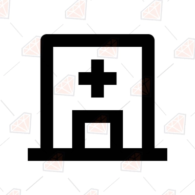 Hospital Icon Transparent SVG & PNG File | PremiumSVG