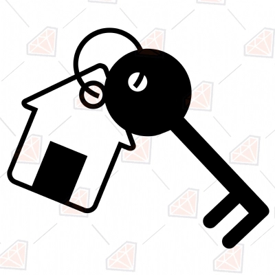 House Key SVG Cut Files, House Key Vector | PremiumSVG