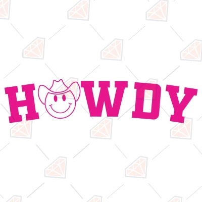Howdy SVG, Cowboy Emoji SVG, Western SVG | PremiumSVG