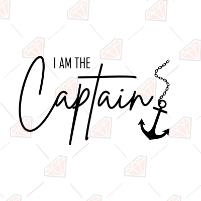 I'm The Captain SVG, Dibs On The Captain Vector Files | PremiumSVG