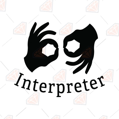 ASL Interpreter SVG, Sign Language SVG | PremiumSVG