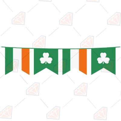 Irish Flag Banner SVG Design | PremiumSVG