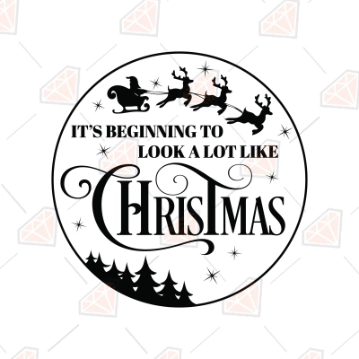 It's Beginning To Look A Lot Like Christmas SVG, Cricut | PremiumSVG