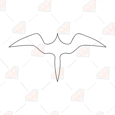 Iwa Bird Outline SVG, Iwa SVG | PremiumSVG