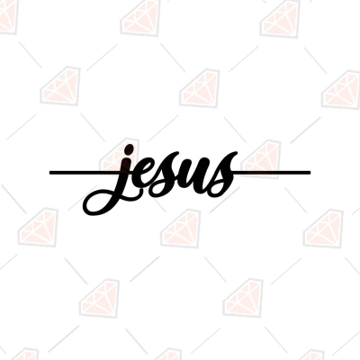 Jesus Letter SVG Design, Jesus SVG Download | PremiumSVG