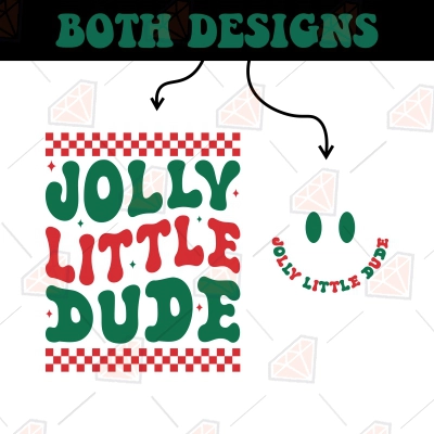 Jolly Little Dude SVG, Christmas SVG for Kids Shirt | PremiumSVG