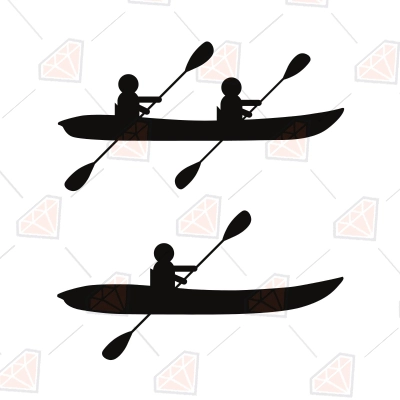 Kayaking SVG Cut Files, Kayaking SVG Download | PremiumSVG