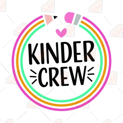 Kinder Crew SVG, Kindergarten SVG | PremiumSVG
