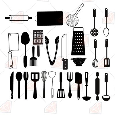 Kitchen Utensils SVG Bundle, Kitchen Cliparts | PremiumSVG