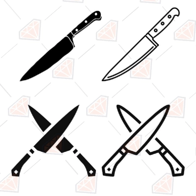 Knife & Knives Bundle SVG Cut File | PremiumSVG