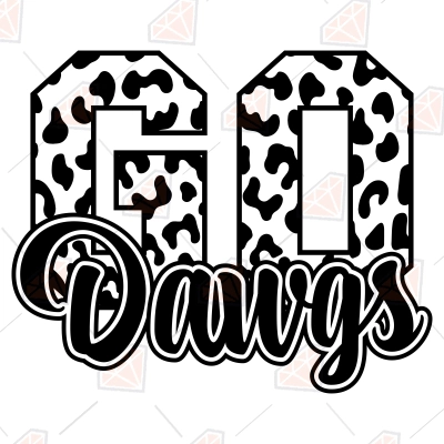 Leopard Go Dawgs SVG, Georgia Bulldogs SVG | PremiumSVG