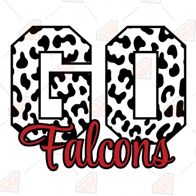 Leopard Go Falcons SVG Cut File, Instant Download | PremiumSVG