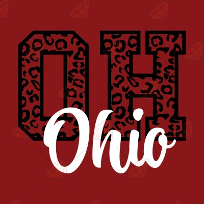 Leopard Ohio SVG, Ohio SVG for Cricut Shirt | PremiumSVG