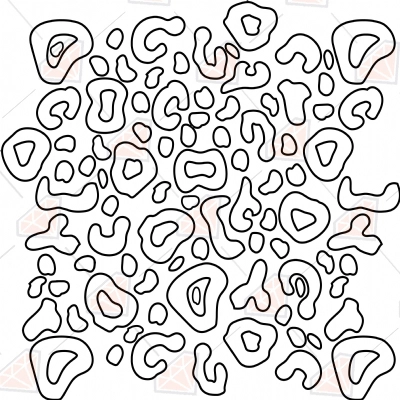 Leopard Print Outline SVG Cut File | PremiumSVG