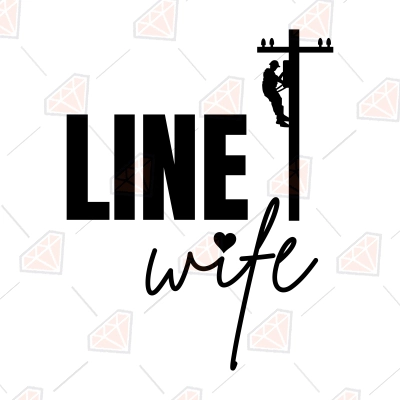 Line Wife SVG File for Cricut, Silhouette | PremiumSVG