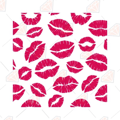 Lips Pattern SVG Design, Lip Pattern PNG Download | PremiumSVG