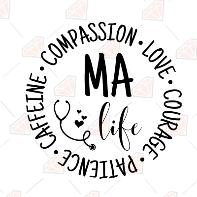 MA Nurse Life SVG, Nursery SVG Vector Files | PremiumSVG
