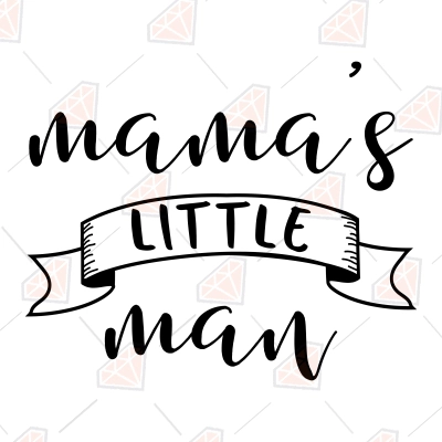 Mama's Little Man SVG, Cute Baby Boy Design | PremiumSVG