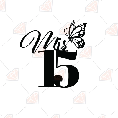 Mis Quince Cake Topper SVG | PremiumSVG