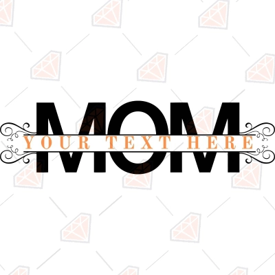 Mom Floral Monogram Svg Cricut Files, Mother's Day Cut Files | PremiumSVG