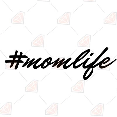 Mom Life Hashtag Svg Vector | PremiumSVG