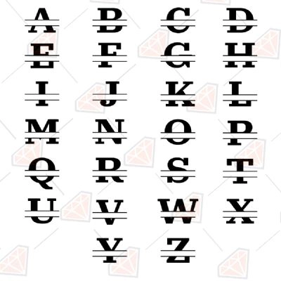 Monogram Alphabet SVG | PremiumSVG