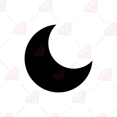 Moon SVG Icon and Clipart File | PremiumSVG