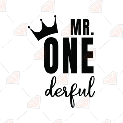 Mr Onederful SVG, First Birthday SVG | PremiumSVG