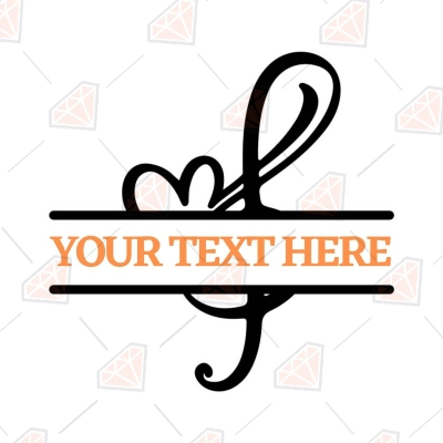 Musical Note Heart Monogram SVG | PremiumSVG