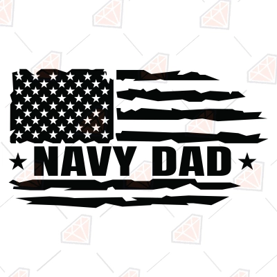 Navy Dad SVG | PremiumSVG