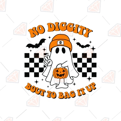 No Diggity Bout To Bag It Up SVG, Retro Halloween SVG PNG | PremiumSVG