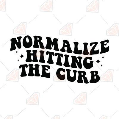 Normalize Hitting The Curb SVG, Funny Car Decal SVG | PremiumSVG