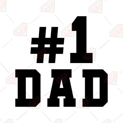 Number 1 Dad SVG, Best Father SVG File | PremiumSVG