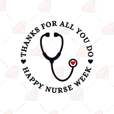 Nurse Week SVG, Happy Nurses Week SVG | PremiumSVG