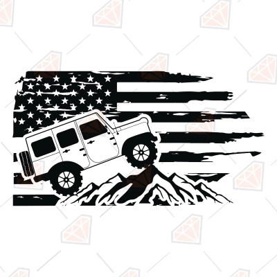 Off Road American Jeep SVG, Jeep SVG Cricut | PremiumSVG
