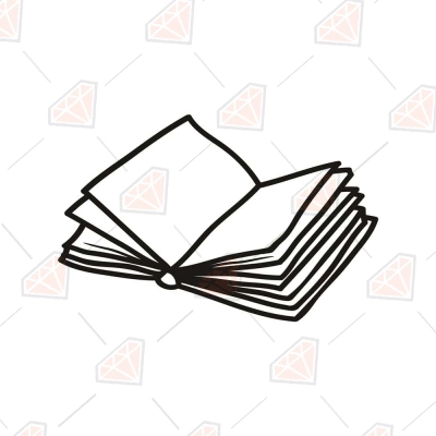 Open Book SVG Cut & Clipart Files, Icon | PremiumSVG