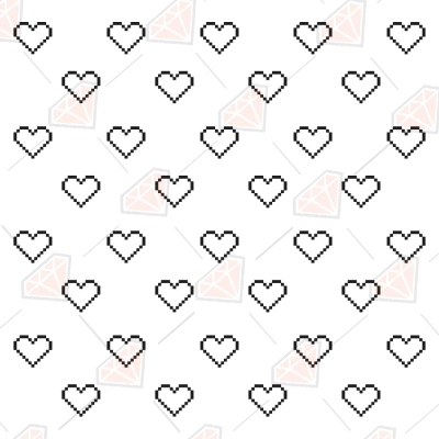 Outline Heart Pattern SVG Cut File | PremiumSVG
