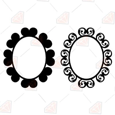 Oval Frame Svg | PremiumSVG