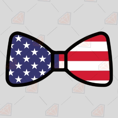 Patriotic Bow SVG | American Bow Clipart Cut Files | PremiumSVG