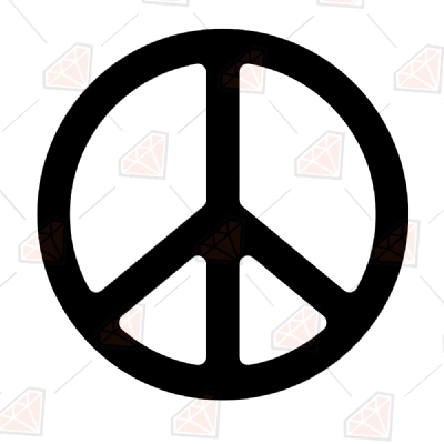 Peace Sign SVG Vector Files, Peace Sign Cut Files | PremiumSVG